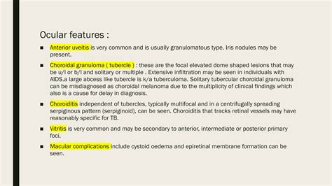 Infectious Uveitis Part 1 Pptx Ppt Upload Pptx