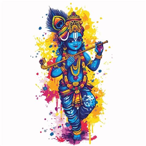 Premium Vector Krishna Vector For Tshirt Premium Vector Krishna Vector For Tshirt