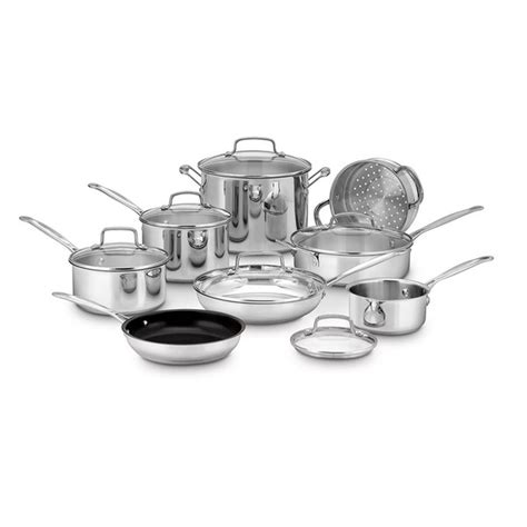 Cuisinart Chefs Classic Stainless Steel 14 Piece Cookware Set 1 Set