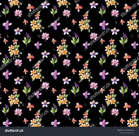 Textile Pattern Allover Seemless Background Texture Stock Illustration