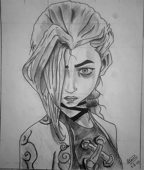 [no Spoilers] I Tried To Draw Jinx R Arcane