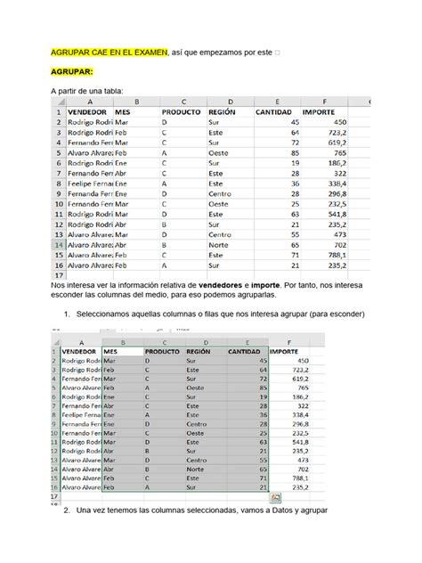 Celdas En Blanco Concatenar Y Agrupar 31 08 Pdf