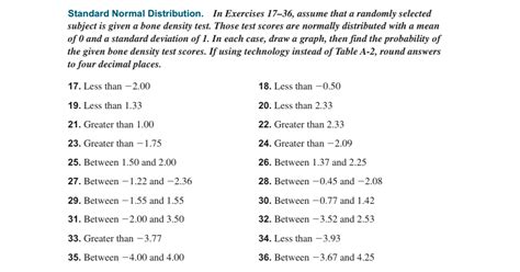 Solved Standard Normal Distribution In Exercises Chegg Com