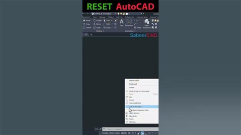 Reset Autocad Youtube