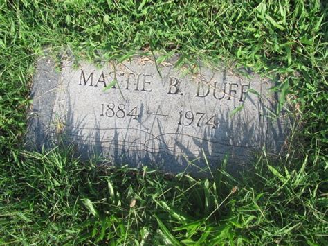 Mattie Leah Bean Duff 1884 1974 Monumento Find A Grave