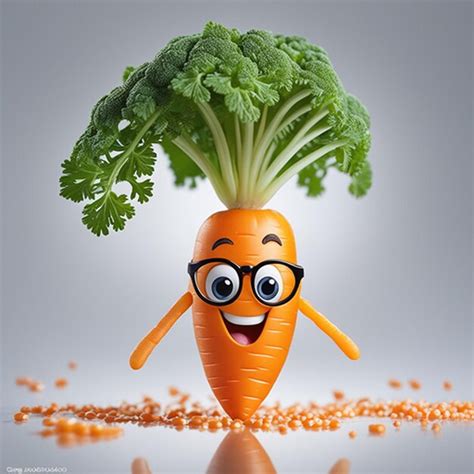 Premium Ai Image Carrot Cute Miki Asai Macro Photography Close Up Hyper Detailed Trending On
