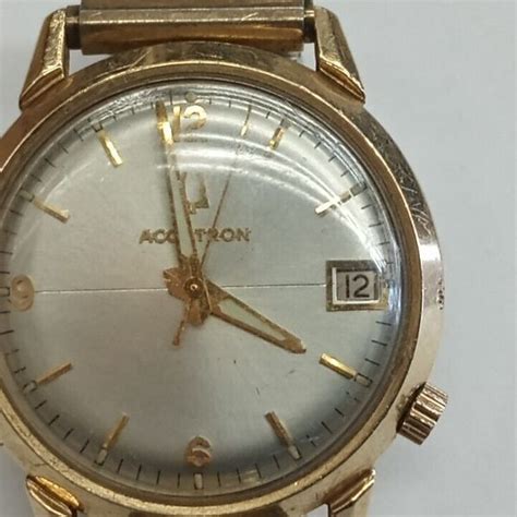 Bulova Accutron 14k Gold Filled N3 Quartz Watch W Movement 2181