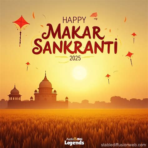 Makar Sankranti 2025 Candy Night Cover Stable Diffusion Online