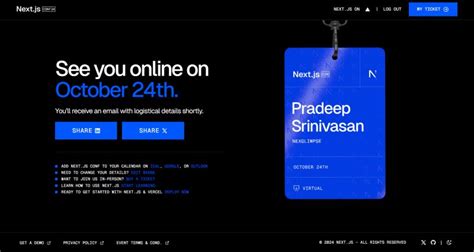 pradeep srinivasan on linkedin nextjsconf24 nextjs webdevelopment