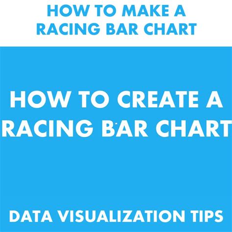 How To Create A Racing Bar Chart Animation Data Visualization Technology Tips How To