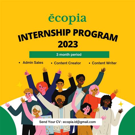 Ecopia Internship Program Are You Ready To Be Part Of Ecopia Team We
