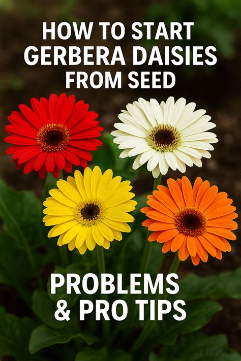 Starting Gerbera Daisies From Seed Growing Tips Problems And Solutions
