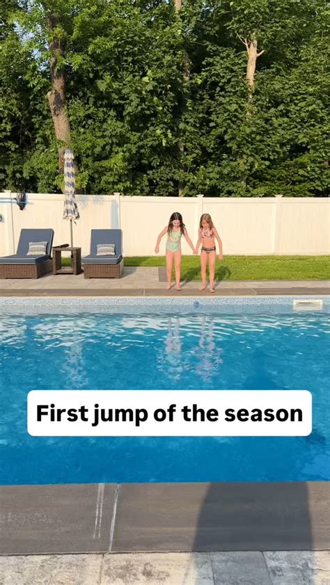 Twins Emma And Olivia 👧🏼👧🏻 Finally Warm Enough For A Pool Day ☀️ Twins