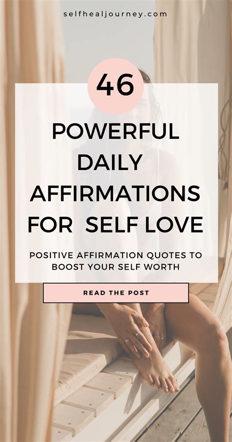 47 Daily Affirmations For Self Love Artofit