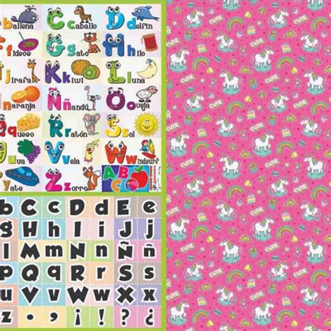 Cartulina Estampada Unicor C Letras X10u Distribuidora La Colo