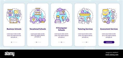 Supplemental Education Service Providers Onboarding Mobile App Screen