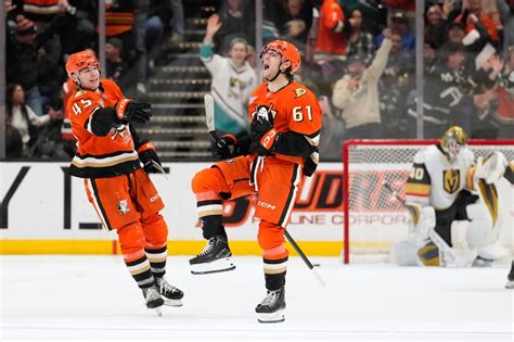 Cutter Gauthiers Ot Goal Lifts Ducks Over Golden Knights Orange