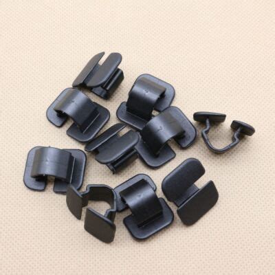 10pcs Black Nylon Hood Insulation Retainer Clip For Vw Audi 1h5 863 849