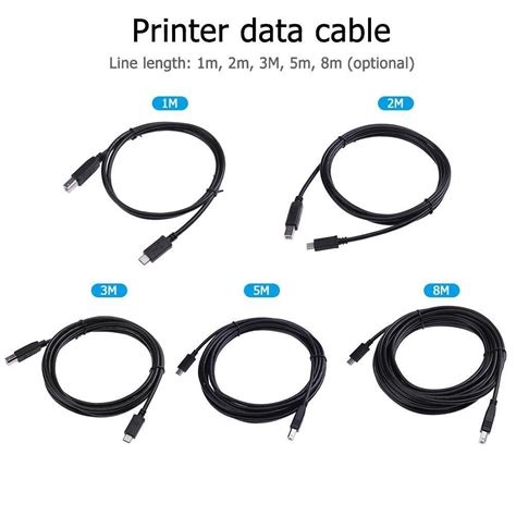 Usb C Usb31 Type C Male Connector To Usb 20 B Type Male Data Cable