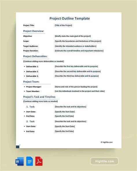 Project Outline Template