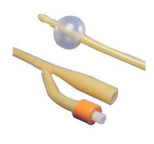 Foley Catheter Ultramer 2 Way Coude Tip Hydrogel Coated Latex Red