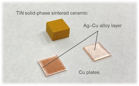 Appearance Of The Tin Solid Phase Sintered Ceramic And Cu Plates Brazed