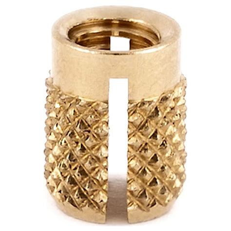 Threaded Insert For Plastic Flush Brass Thread Inserts 2 56 Pack Of 50