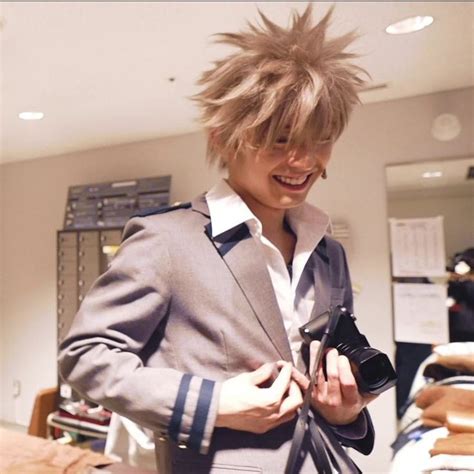 Bakugou Stage Actor Stage Actor Mha Cosplay Bakugou Cosplay