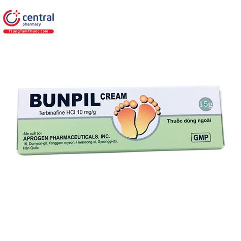 ChÍnh HÃng Thuốc Bunpil Cream 15g điều Trị Nấm Da Nấm Móng
