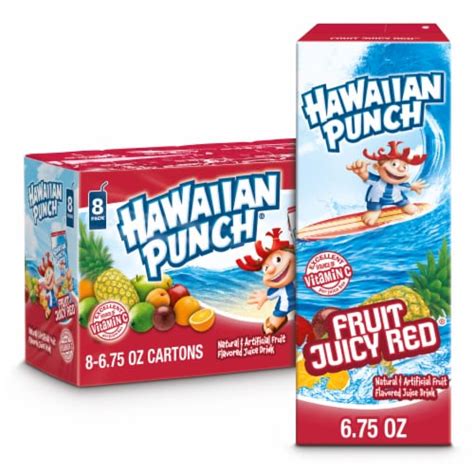 Hawaiian Punch Fruit Juicy Red Juice Drink Boxes 8 Pk 675 Fl Oz