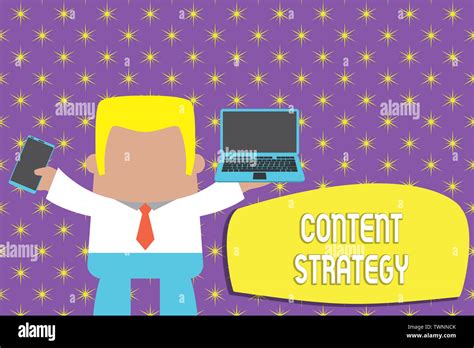 Conceptual Hand Writing Showing Content Strategy Concept Meaning Create Marketing Plan Using