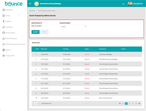 granting temporary admin access bounce