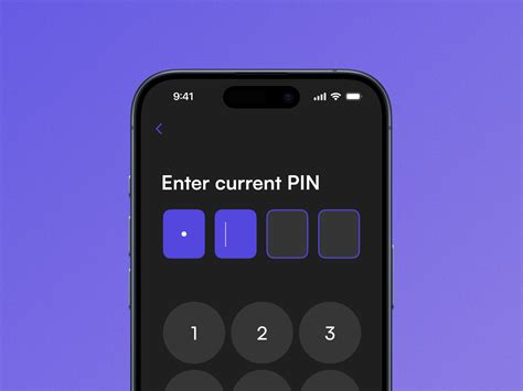 mobile app screen with a pin code ui by dana leshchuk on dribbble