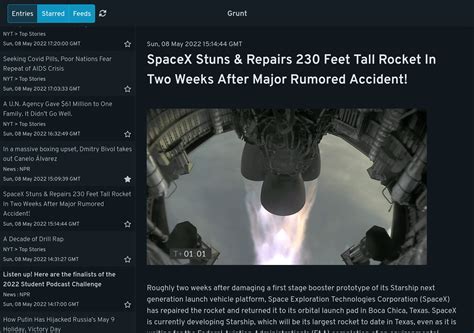 Github Jac3km4grunt Minimal Rss Reader Built With Rust