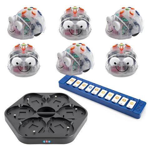 Tts Blue Bot Class Pack Programmable Robots With Free Tactile Code Reader Stem Learning Coding