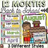 Back To School Classroom Decor Editable Months Of The Year Display