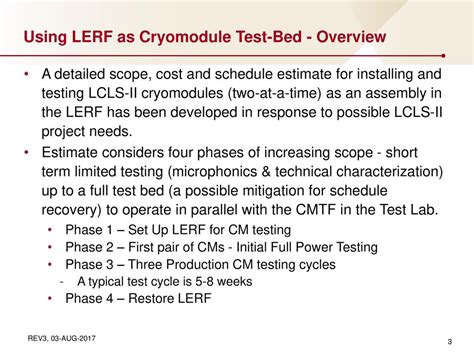 lcls ii for lcls ii cryomodule testing at jlab ppt download