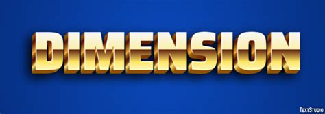 Dimension Text Effect Generator TextStudio