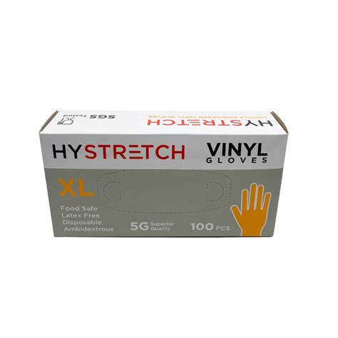 Vinyl Hs Gloves Xl Clear Powd Nexpak