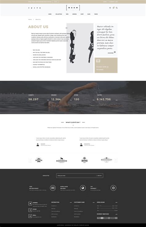Woow Responsive Woocommerce Theme On Behance