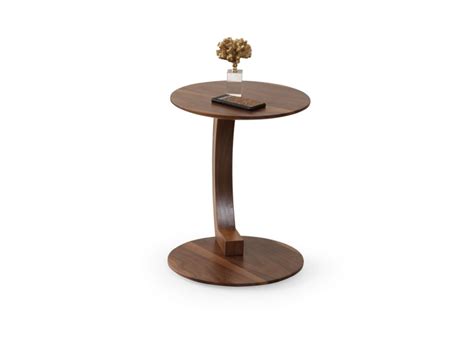 Mood C Shaped Side Table Walnut Uae