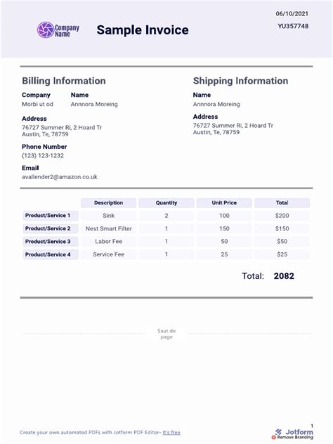 Invoice Test Pdf Invoice Test Pdf
