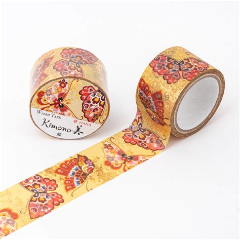 Kimono Beauty Series Butterfly Iyo Washi Tape Japanese Stationery Store