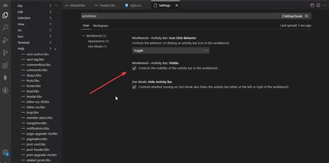 Unable To Open Top Menu After Hide It · Issue 124574 · Microsoft Vscode · Github