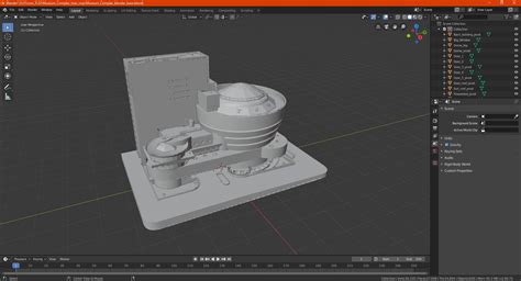 museum complex 3d model 199 3ds blend c4d fbx max ma lxo obj