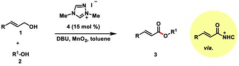 Scheme 31 Nhc Catalyzed Oxidation Of Allylic Alcohols To Esters