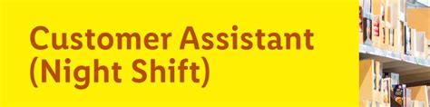 Night Shift Customer Assistant Job At Lidl Superstore