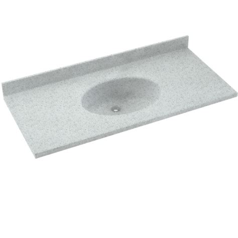 Swanstone Chesapeake Tahiti Gray Solid Surface Integral Single Sink