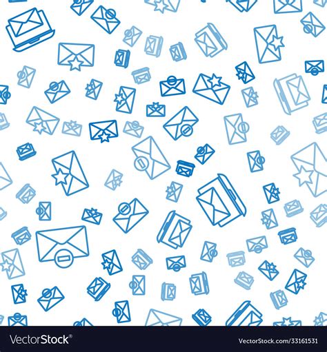 Set Line Delete Envelope Laptop With Envelope Vector Image