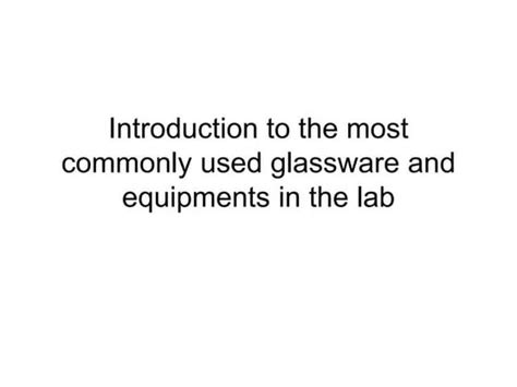 Calibration Of Glassware Ppt
